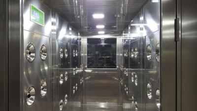 China Intelligent Air Shower Channel In Clean Room , Wind Spreed 25-30m/S for sale