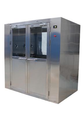 China Electronic Interlock Double Door Cargo Air Shower With Two Side Blowing for sale