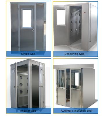 China H13 Filter Biomedical Cleanroom Air Shower With LCD Display Working for sale
