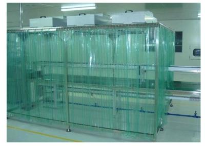 China EBM Fan Pharma Clean Room Booth Anti - Static Dust Proof Curtain for sale