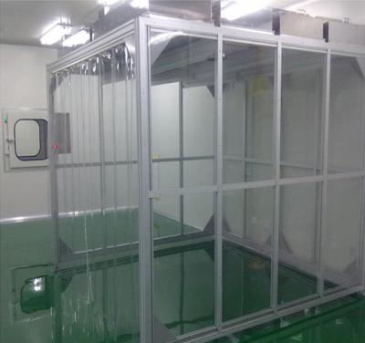 China ULPA Filter Portable Softwall Clean Room For Biology Laboratory  Built - In Centrifugal Blower for sale