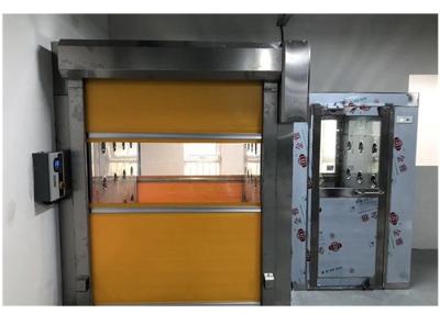 China Clean Room Entrance Air Shower Tunnel With High Speed PVC Roller Doors for sale