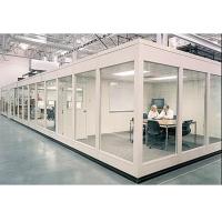 China GMP Standard  Softwall Clean Room Booth Powder Coated Steel Frame And Ceiling for sale