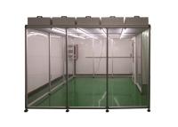 China Pharmaceutical Softwall Clean Room , Laminar Flow Down Booth Light Weight for sale