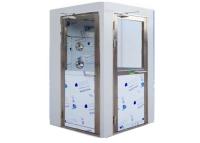 China Swing Door Corner Cleanroom Air Shower Auto Blowing Compact And Sound In Structure for sale