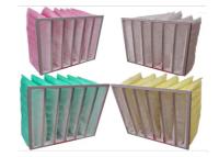 China 80% Humidity Synthetic Fiber Media F6 Pocket Air Filter for sale