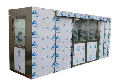 China Airlock Cleanroom Stainless Steel Air Shower With HEPA Filter for sale