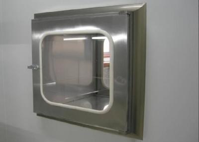 China Stainless Steel Clean Room Static Pass Box For Goods Transfer for sale