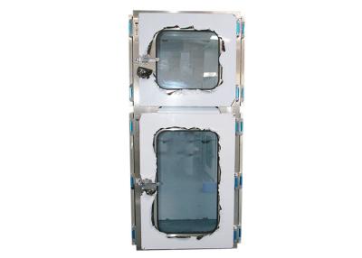 China Electromagnetic SUS201 Combination Cleanroom Pass Through Box Interlocking Doors for sale