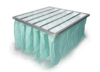 China Non Standard Pocket Air Filter F7 - F9 Efficiency Pink Color for sale