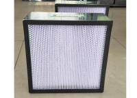 China Cardboard Separator Deep Pleat HEPA Air Filter For Hospital H13 Or H14 Efficiency for sale