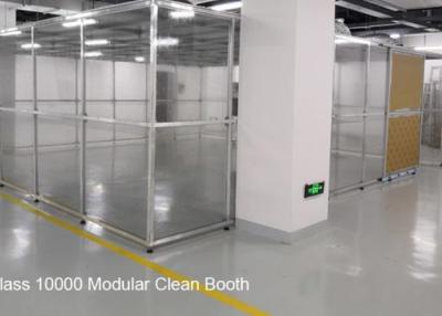 China Pharmaceutical Softwall Clean Booth FFU Clean Room Equipment Aluminum Structure Frame for sale