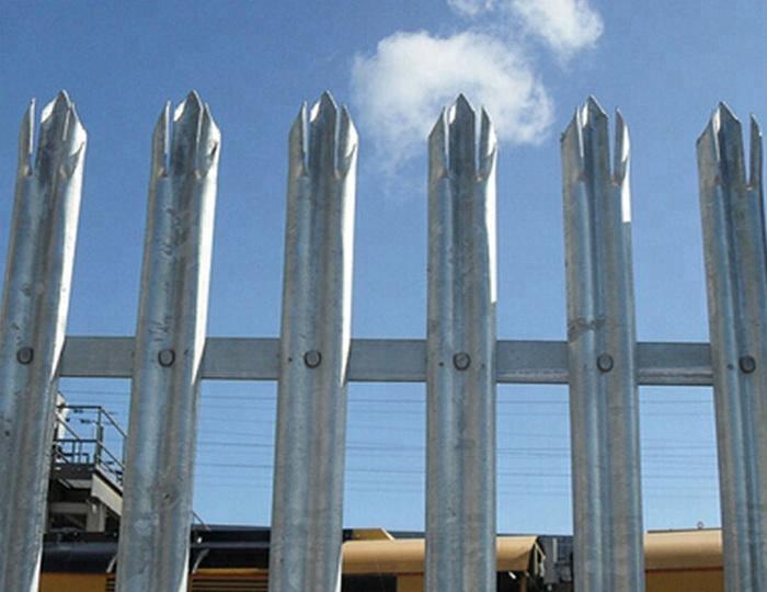 ISO9001 China manufacturer Steel palisade fence angle bar fence for perimeter