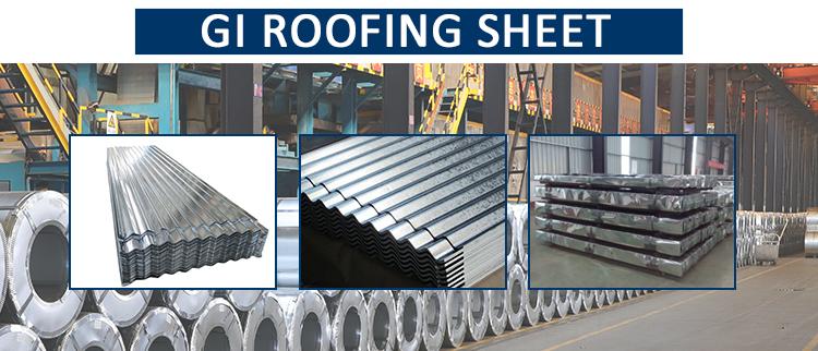 22 Gauge 0.45mm Galvanized Sheet Metal Zinc Coated Corrugated Steel Roofing Sheet galvanized corrugated sheet