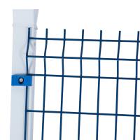 China Easily Assembled 6ft Height Airport Security Fencing Pvc Coated Square Post for sale