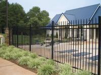China Galvanized Black Steel Temporary Picket Fence Tubular for sale