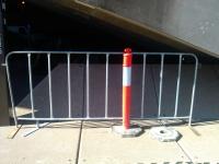 China Temporary Steel Metal Crowd Barrier Fencing 1.8m - 2.5m Width for sale