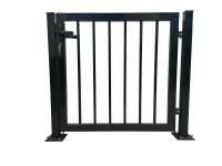 China Hot Dip Galvanized Steel Garden Fence Door Tubular Double Gate From The Outside for sale