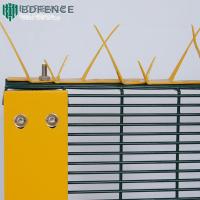 China Metal Barbed Wire Mesh Anti Climb Security Fencing 358 For Railway Station for sale