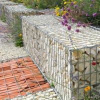 China Bending Gabion Fence System / Box Retaining Wall 1*1*0.5m for sale
