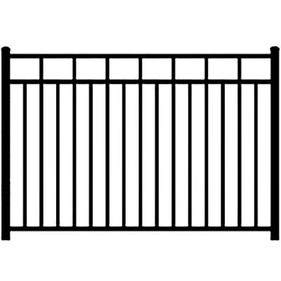 China Powder Coated 1.2m Metal Picket Fence Spear Top Design for sale