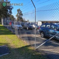 China 6ft Height Diamond Mesh Chain Link Fence Ideal For Green Garden Farm Square Post Type for sale
