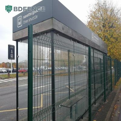 China Pvc Coated 3d Welded Wire Mesh Fence Panel V Bending Curved Garden for sale