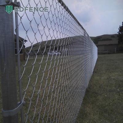 China Black 5 Foot Plastic Coated Cyclone Fence Wire Mesh Chain Link Fence for Sale for sale
