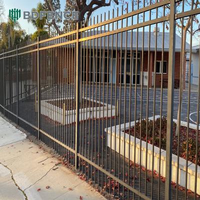 China Double-Layered Steel Modern Tubular Fence Extra Security for sale