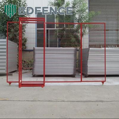 China Removable Outdoor Portable Hot Dipped Galvanized Steel Welded Wire Mesh 6X10FT Ca Temp Fence Panels Event Construction Site Canada Temporary Fence with Gate for sale