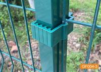 China Rectangle Post PE Coating 50*200mm Wire Mesh Security Fence for sale