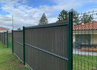 China Height 3030mm Curve V Mesh Security Fencing With Peach Post for sale