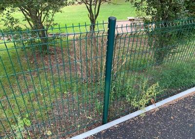 China PVC Coated Peach Post V Mesh Security Fencing for sale