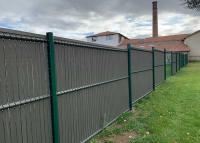 China Private Slat Powder Coating Welded Wire Security Fence for sale