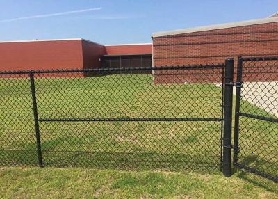 China Round Post Knuckled Edge Diamond Chain Link Fence for sale