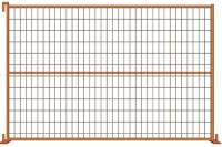 China ISO14001 2015 Iron Metal L9.5ft Temporary Event Fencing for sale