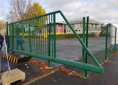 China Powder coated Sliding Doors Metal Garden Fence Gate for sale