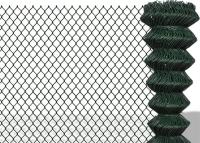 China Ral 6005 Green Plastic Coated Diamond Mesh Fencing 50*50mm 6feet Height for sale