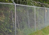 China Height 2.5m Silver Farm Diamond Chain Link Fence for sale