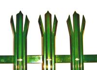 China Powder Coated Q235 3 Rail Tubular Picket Fence for sale