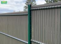 China Countryard Peach Post Iron Steel Wire 3d Mesh Fence for sale