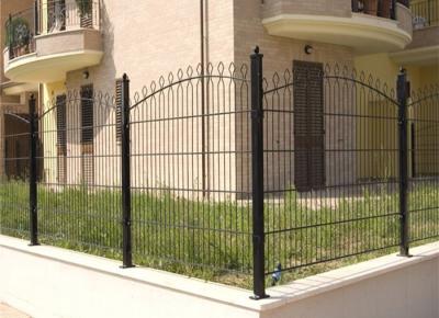 China H1.5m Bending Top Welding Mesh Fence For Park for sale