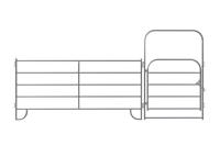 China Round Tube Welded Zinc Coated Livestock Fence Panels for sale