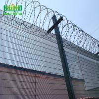 China 8 Feet Height 358 Fence Colorful Pvc Coated With I Type Post for sale