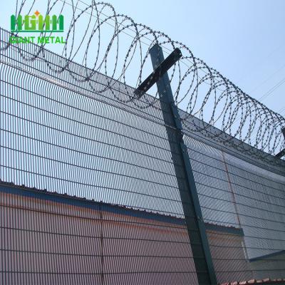 China 8 Feet Height 358 Fence Colorful Pvc Coated With I Type Post for sale