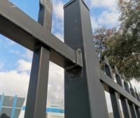 China Customizable Tubular Steel Security Fence Ideal For Commercial And Residential for sale