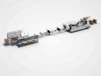 China High-Speed Fully Automatic Heavy-Duty Corrugated Packaging Production Line with 5,000 Sheets / Hour and 400-450 Tons Cutting Pressure for sale