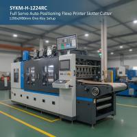 China SYKM-H-1224RC Full Servo Auto-Positioning Flexo Printer Slotter Die Cutter 1200x2400mm One-Key Setup for sale