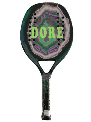 China Carbon Fiber Beach Tennis Racket Paddle 18mm Core for Athletes Professional Competition for sale