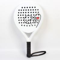 China Custom Logo Full Carbon 3K 12K 18K Padel Racket Carbon Fiber Woven Beach Tennis Racket for sale